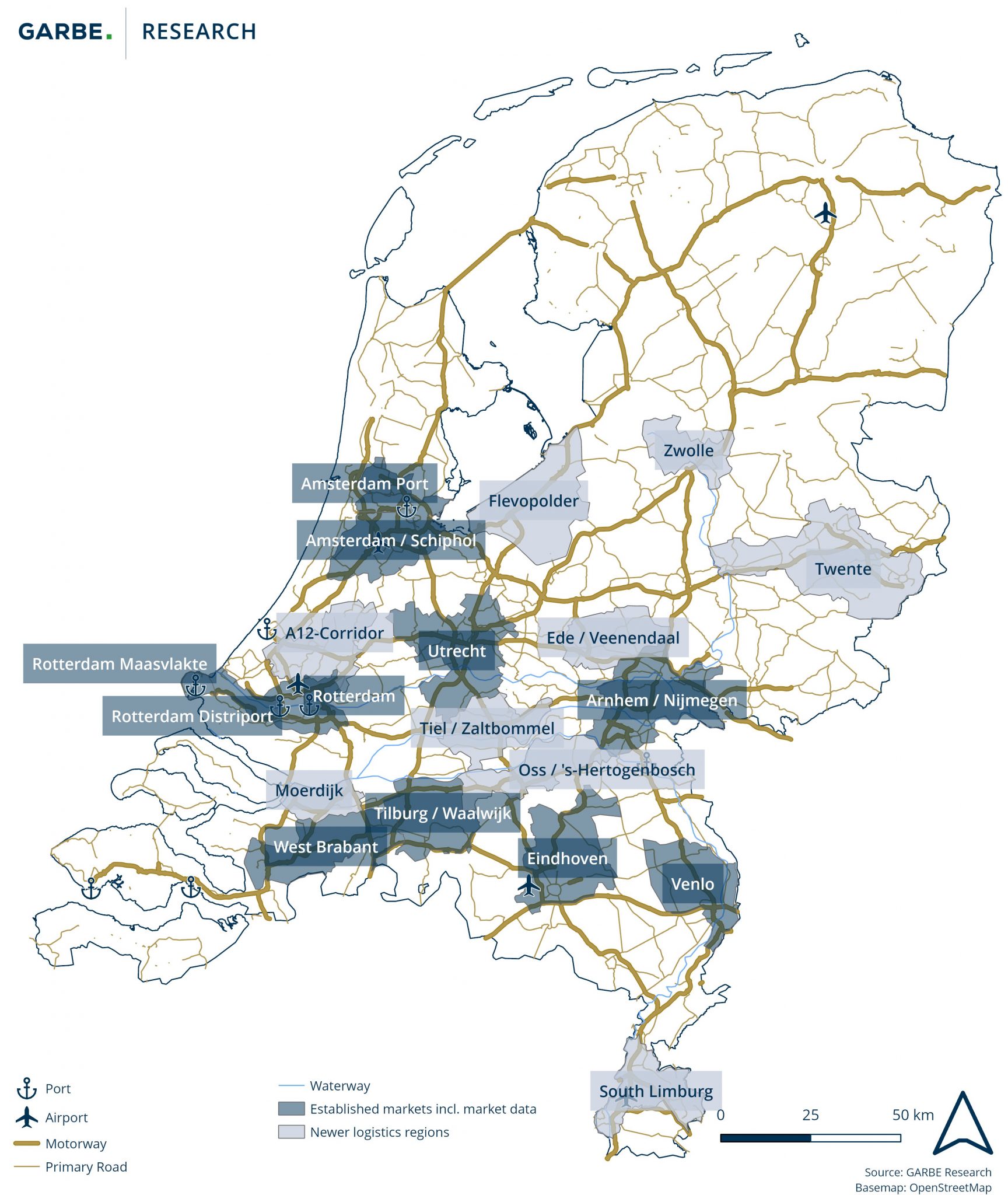GARBE knows Europe - Country Scope Netherlands Logistics top market ...